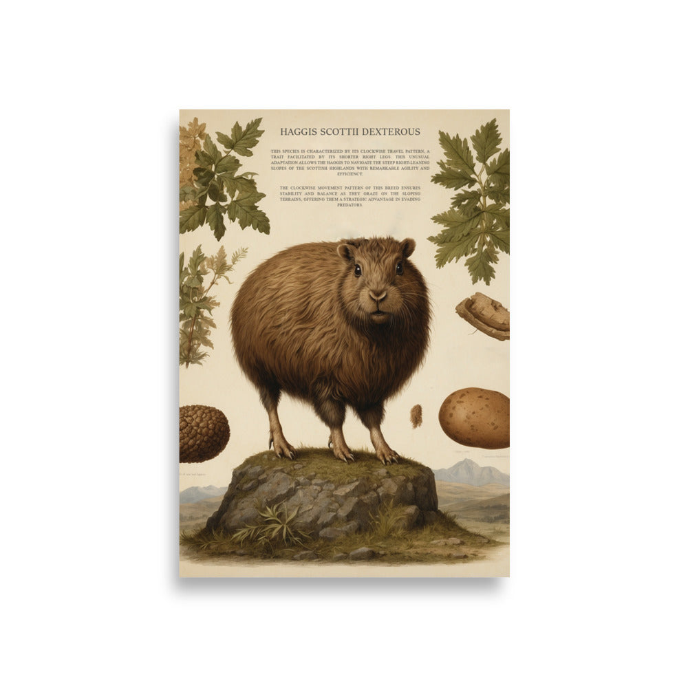 Wild Haggis Animal Species - Haggi Scottii Dexterous (Clockwise) Poste ...