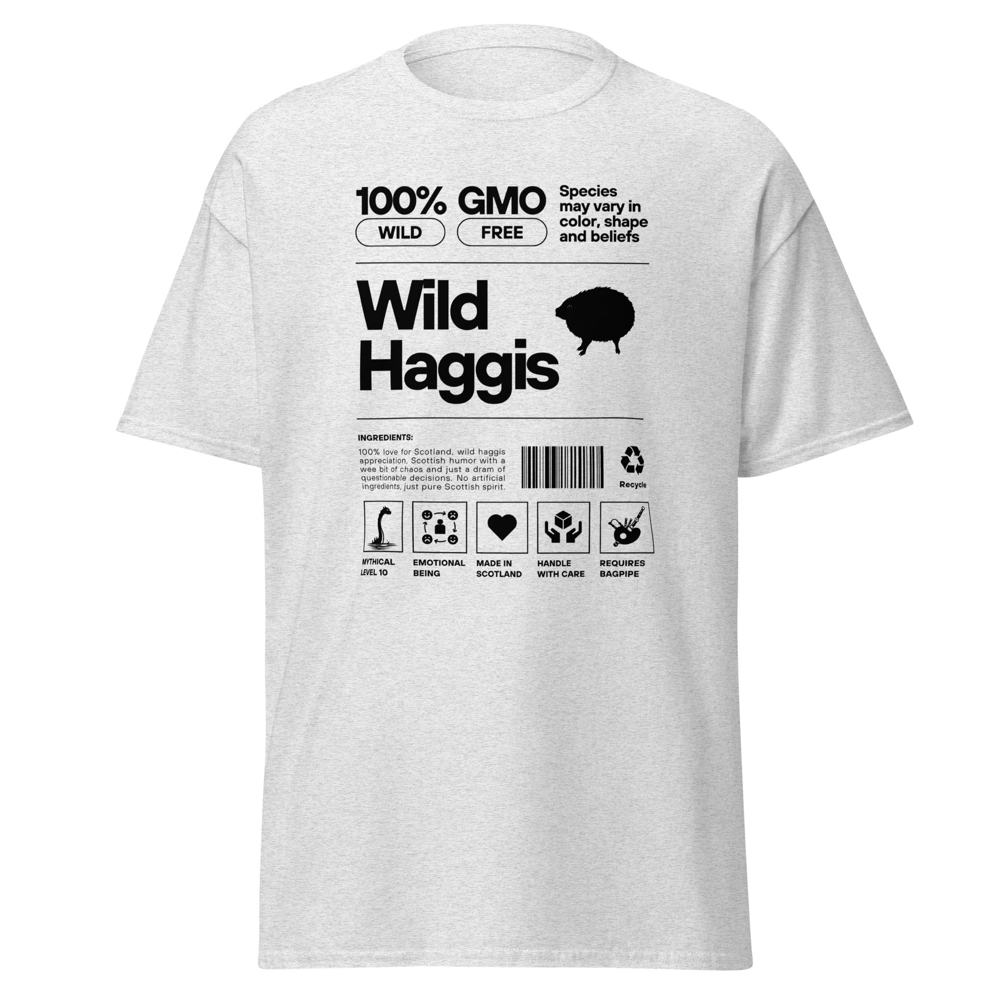 100% Wild Scottish Spirit | Wild Haggis Unisex Light T-Shirt – Haggis ...